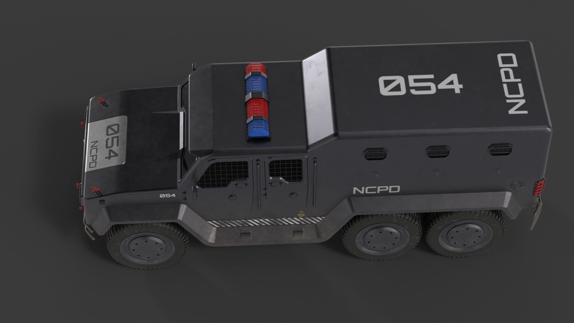 Police APC 3D model | CGTrader