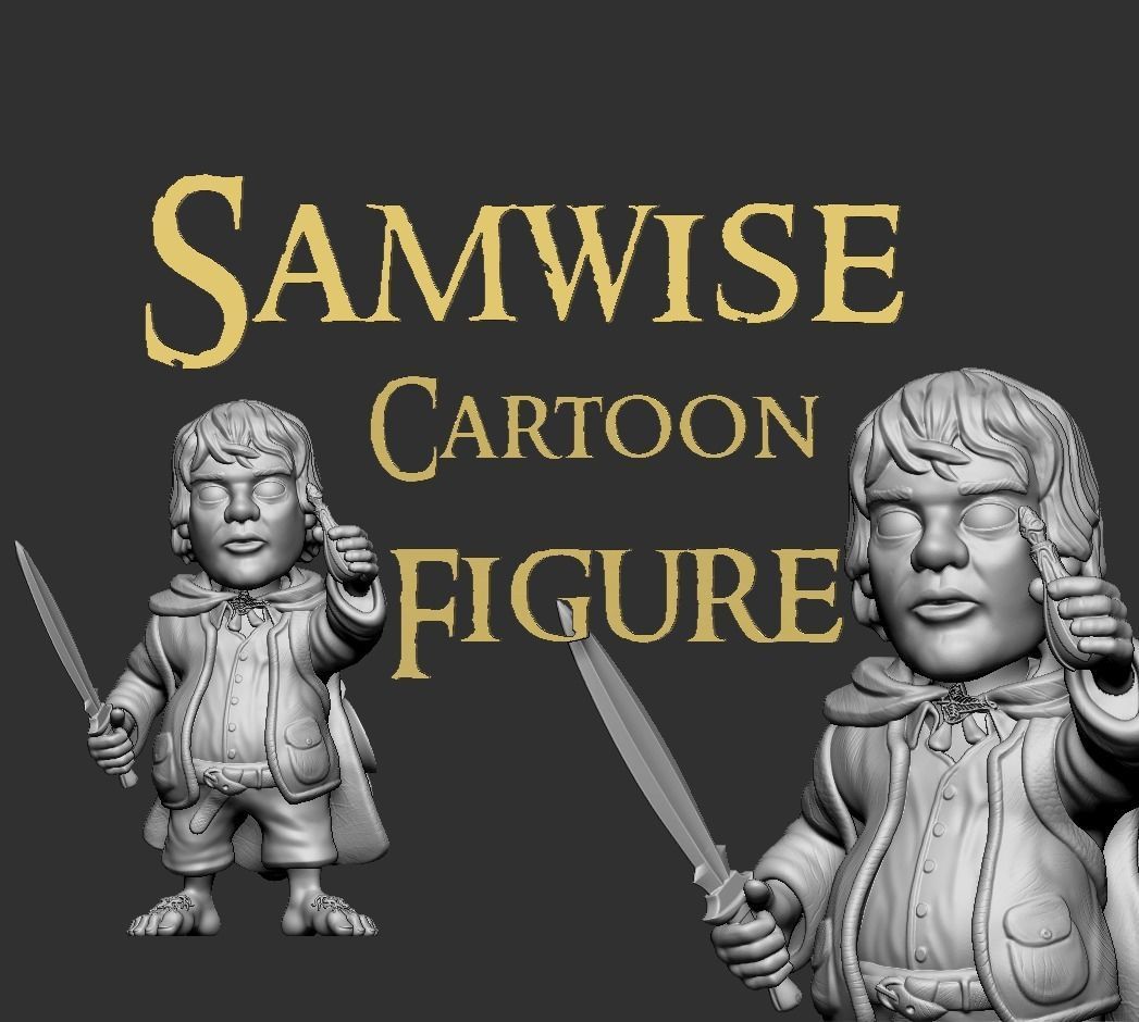 Samwise from Lord of the Rings - Cartoon Figure free 3D model 3D ...
