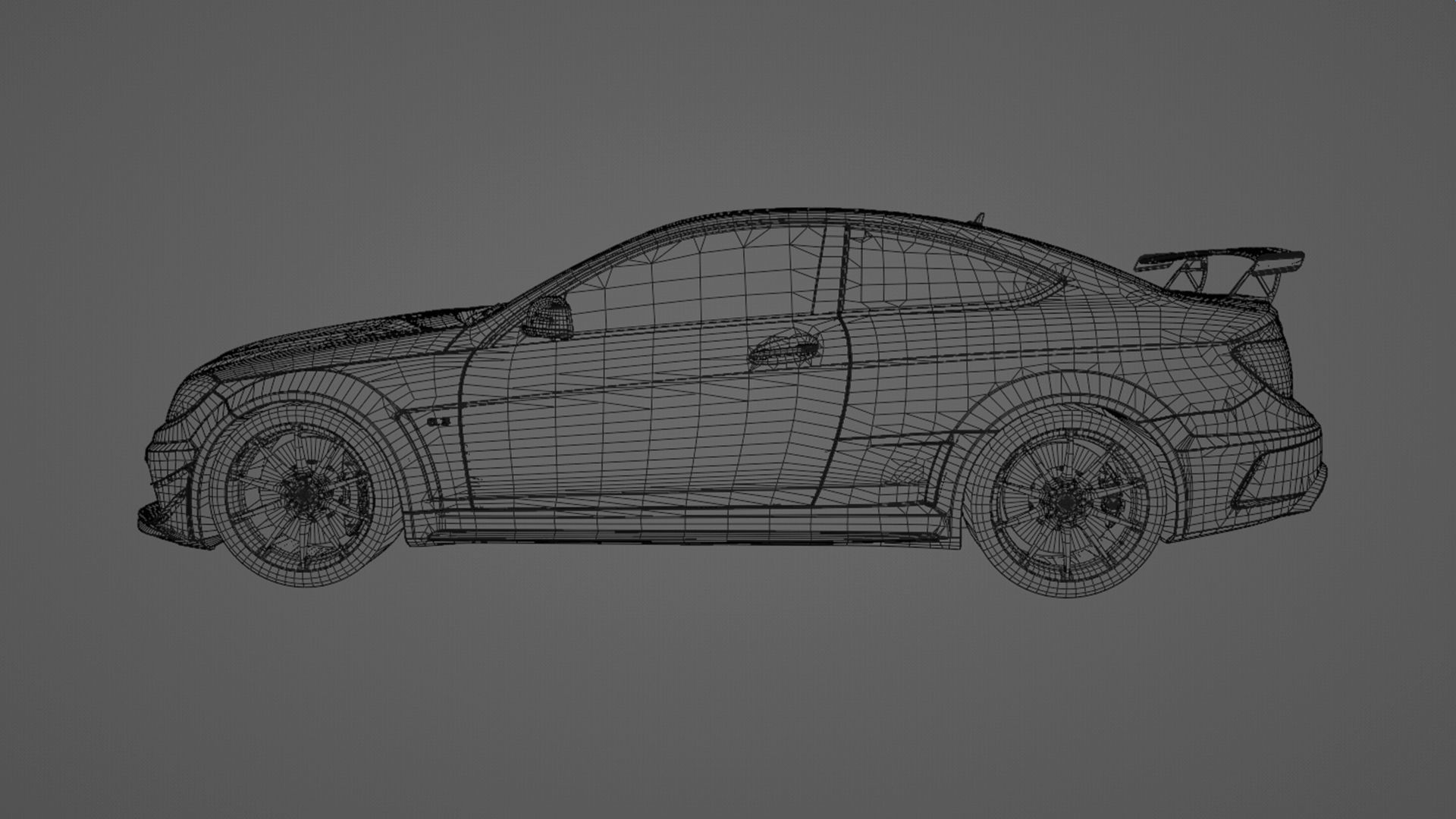 3D model Mercedes Benz C63 AMG Black Series VR / AR / low-poly | CGTrader