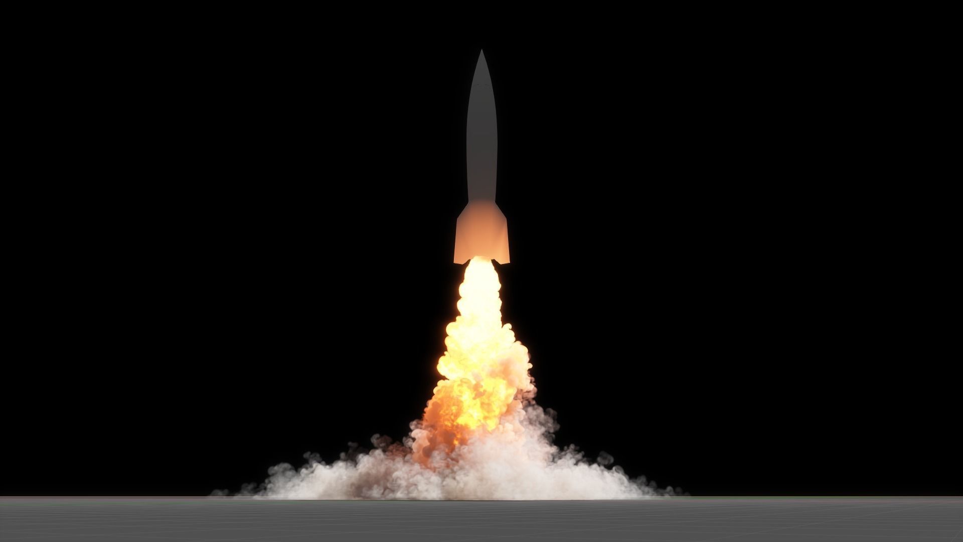 3D Rocket Start Animation 3D model | CGTrader