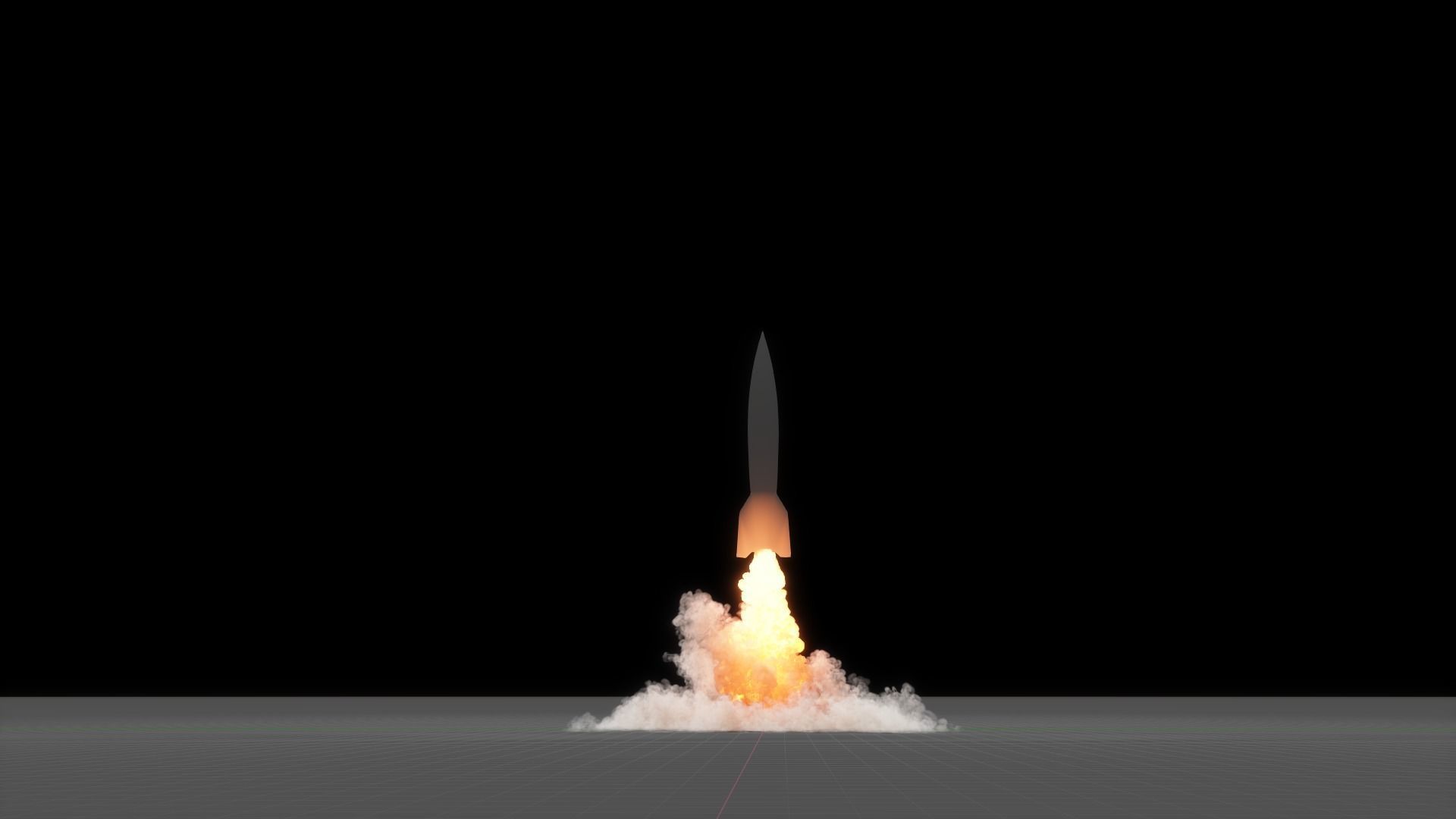 3D Rocket Start Animation 3D model | CGTrader