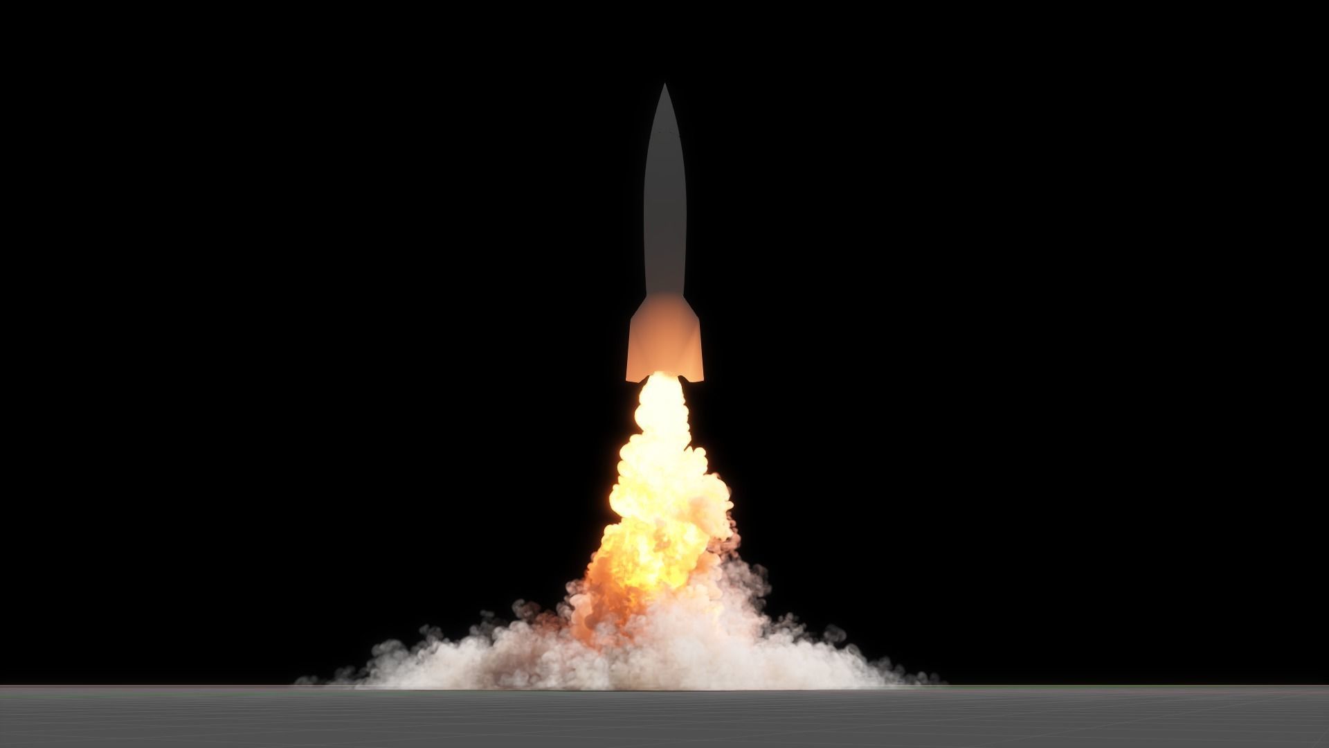 3D Rocket Start Animation 3D model | CGTrader