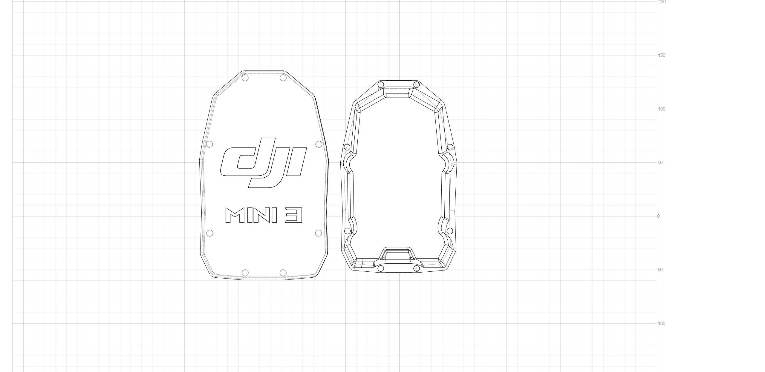 DJI Mini 3 protective enclosure 3D model 3D printable | CGTrader