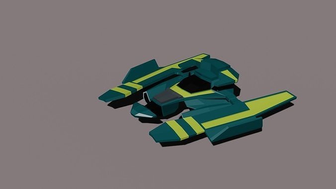 3D model Low poly Spaceship Low-poly 3D model VR / AR / low-poly | CGTrader