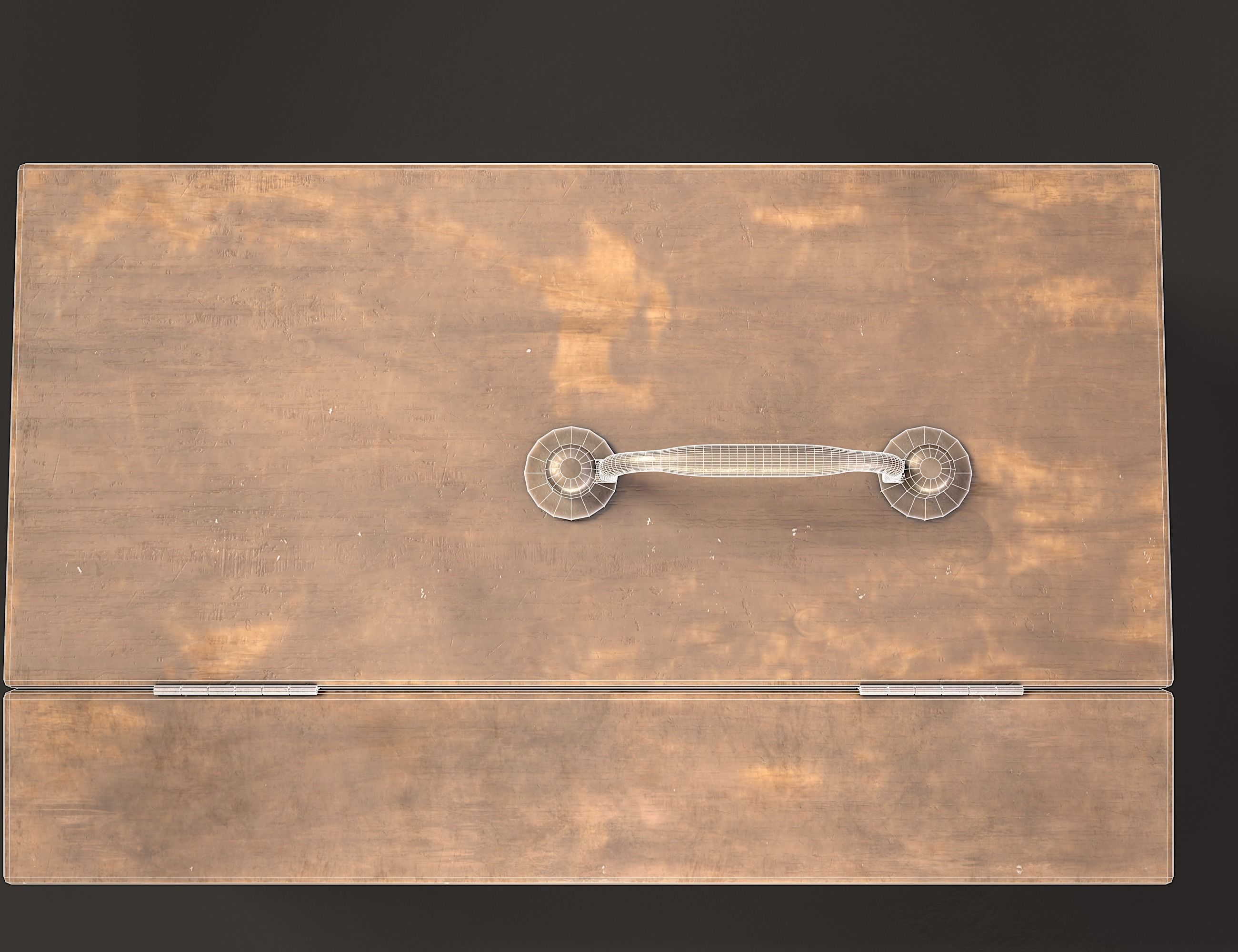 3D model Vintage wooden secretary box VR / AR / low-poly | CGTrader