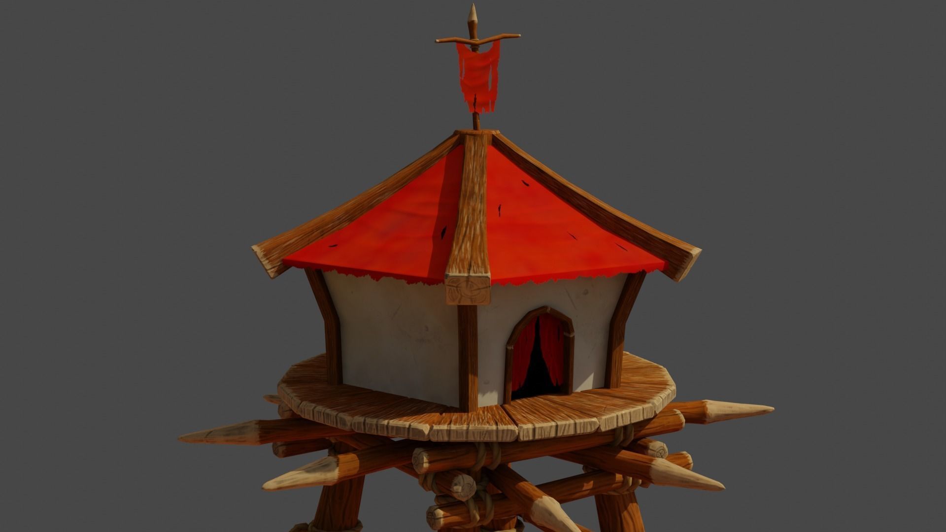 3D model Stylized Watchtower VR / AR / low-poly | CGTrader