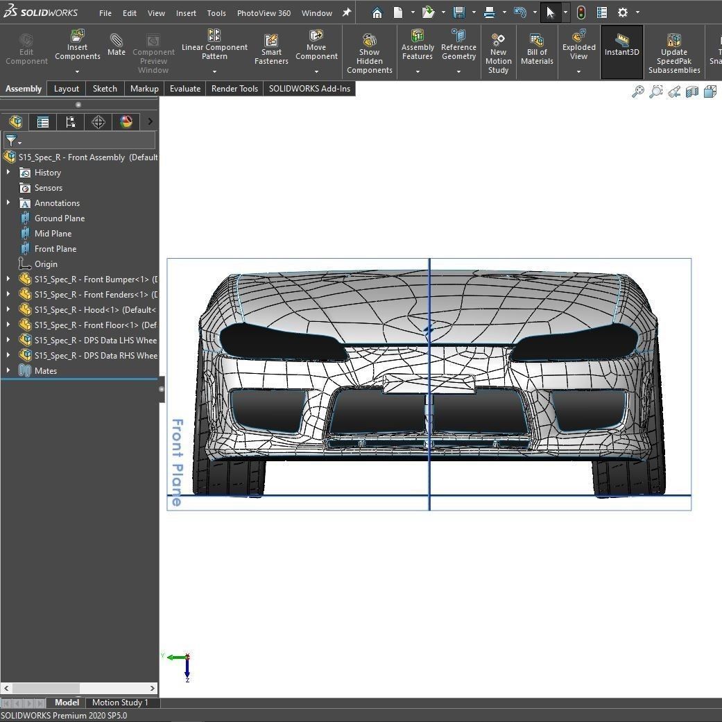 S15 Spec R Front Assembly Exterior Surfaces - 3D Laser-Scanned 3D model ...