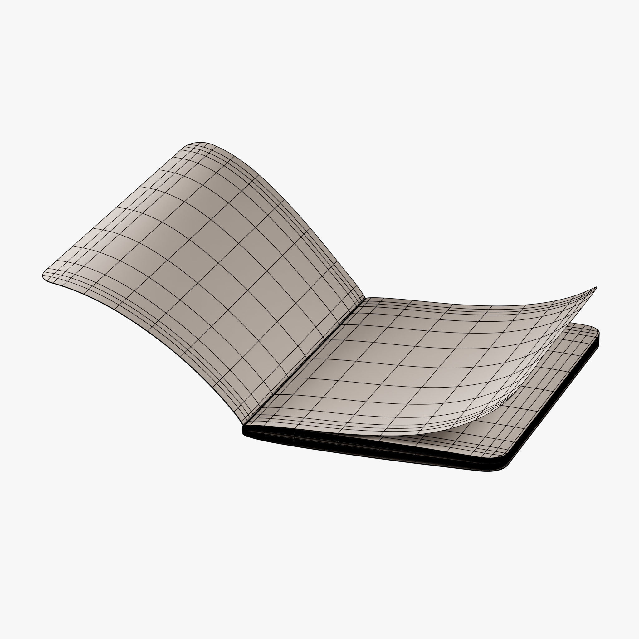 Notepad 3D model animated | CGTrader