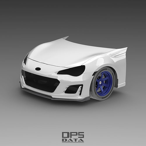 BRZ ZC6 Front Assembly Exterior Surface - 3D Laser-Scanned 3D model | CGTrader