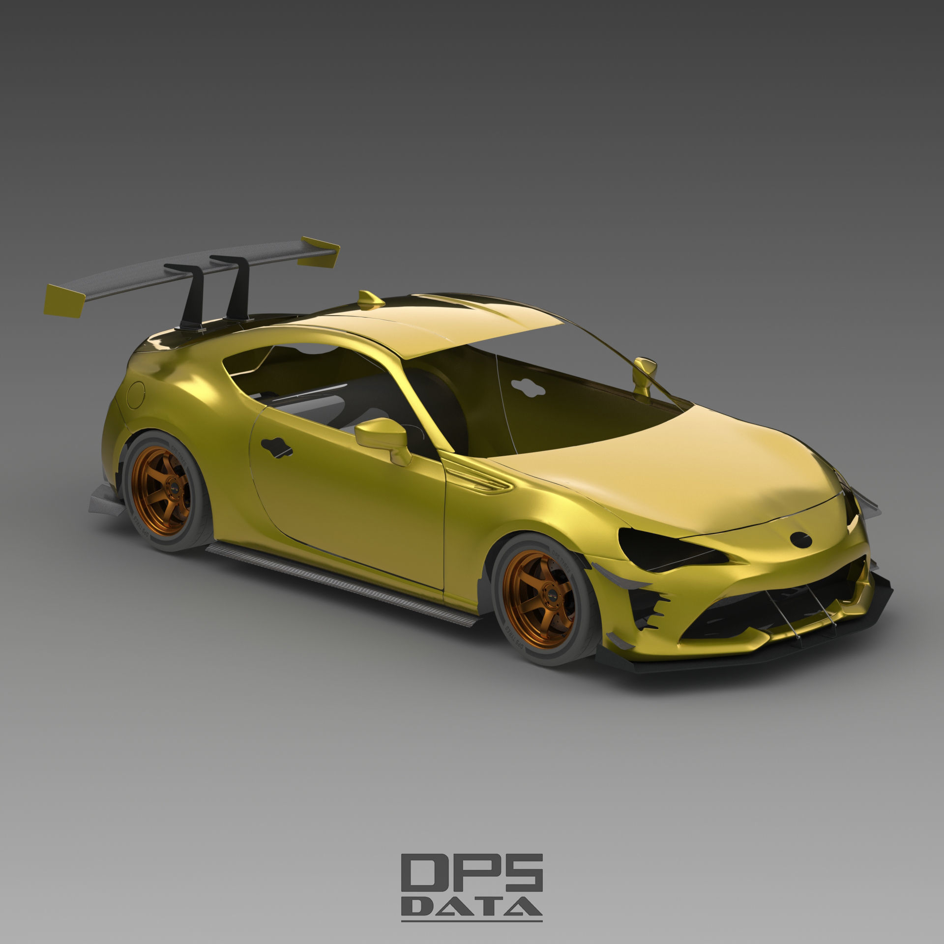 86 ZN6 Full Assembly Exterior Surface - 3D Laser-Scanned 3D model ...