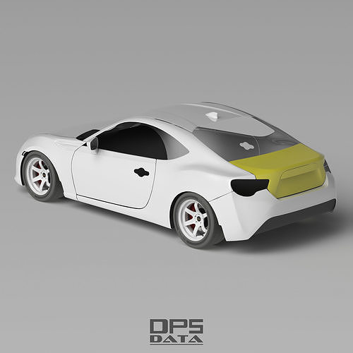 86 ZN6 Trunk Exterior Surface - 3D Laser-Scanned 3D model | CGTrader