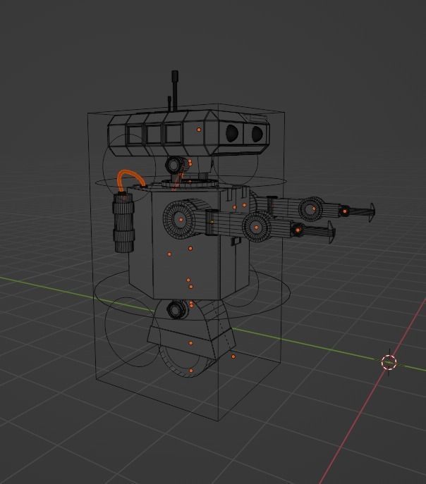 3D Sci-Fi worker Robot in blender 3D model animated | CGTrader