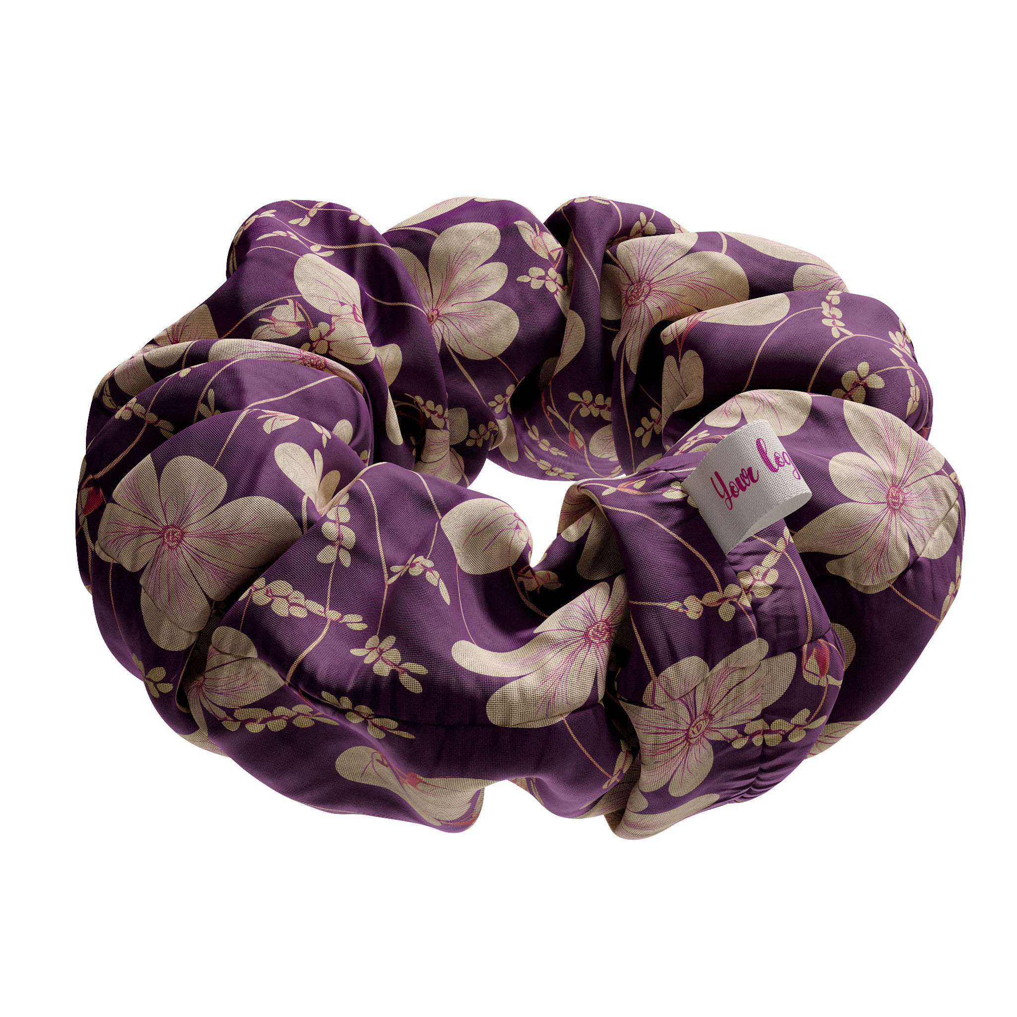 Scrunchie flower 3D model animated | CGTrader