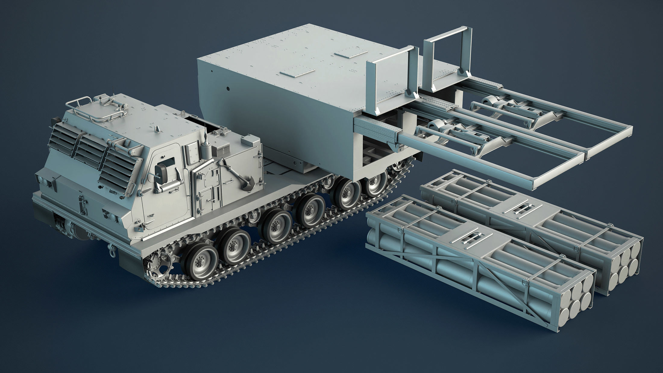M270 MLRS High-Poly 3D model | CGTrader