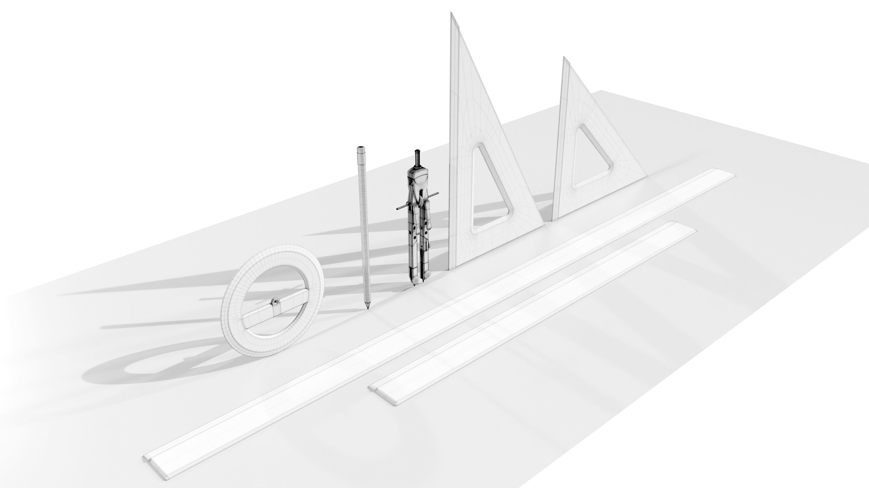 Technical Drawing Tools 3D model | CGTrader