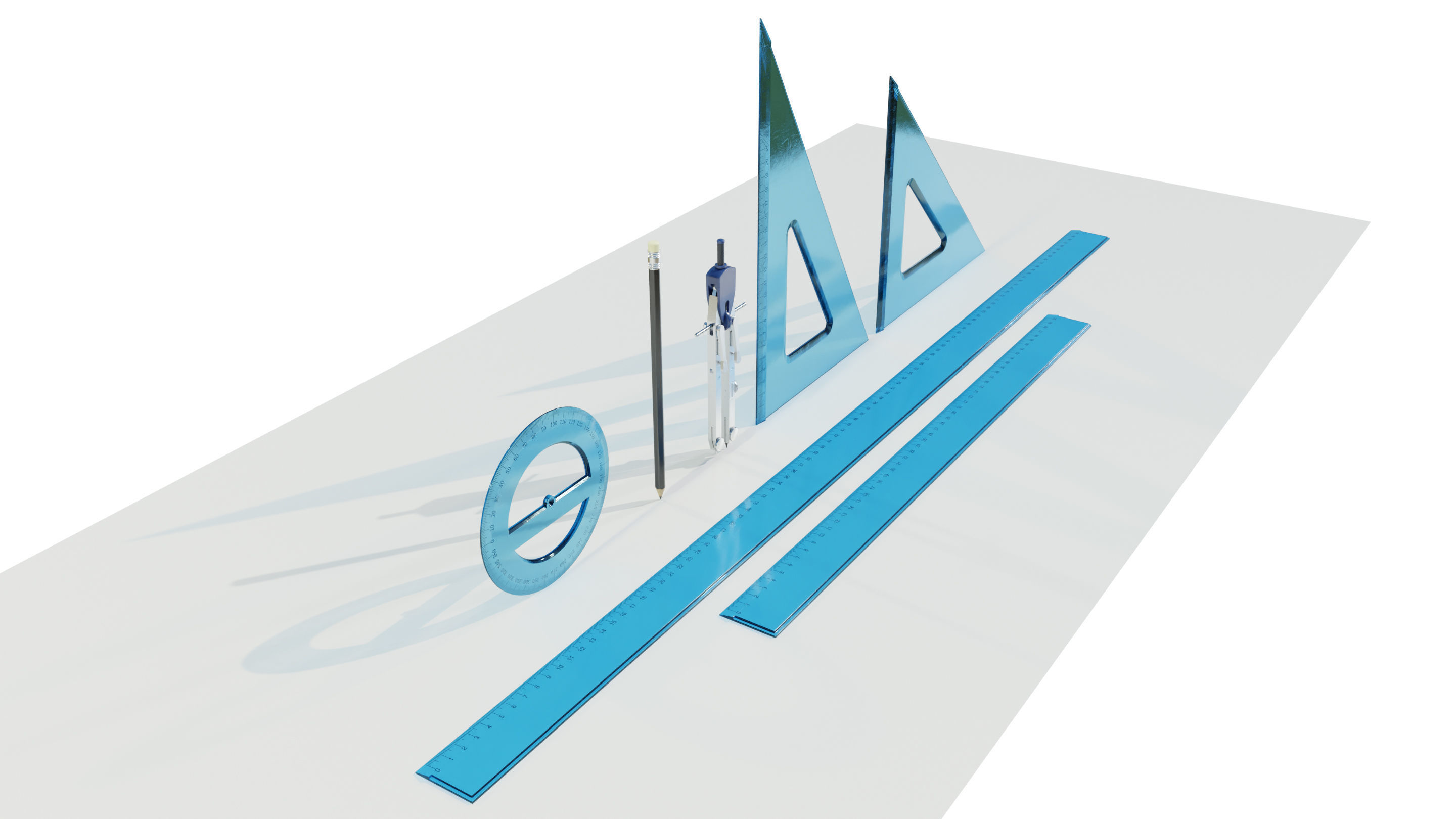 Technical Drawing Tools 3D model | CGTrader