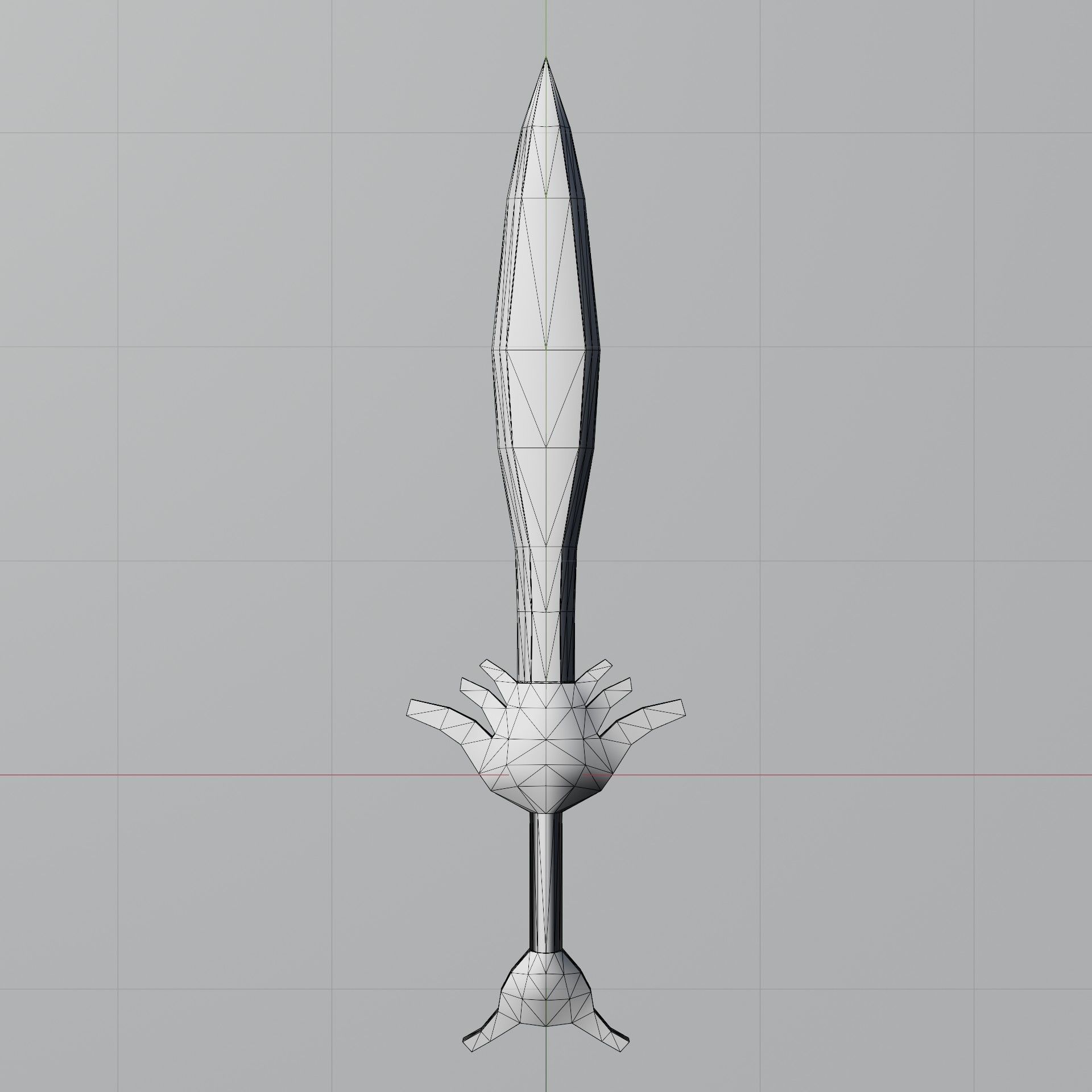 3D model Sword Iron - Elvish Basic Iron Sword Game Ready and Low Poly ...