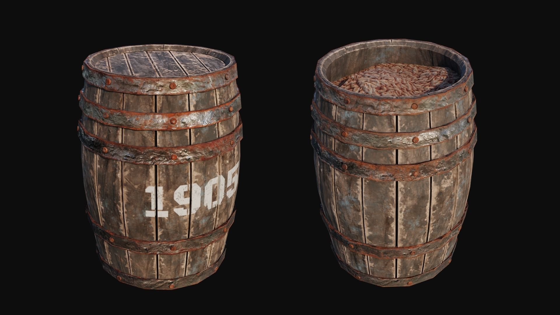 3D model Props Pack - 90 Objects 4K PBR Texture VR / AR / low-poly ...