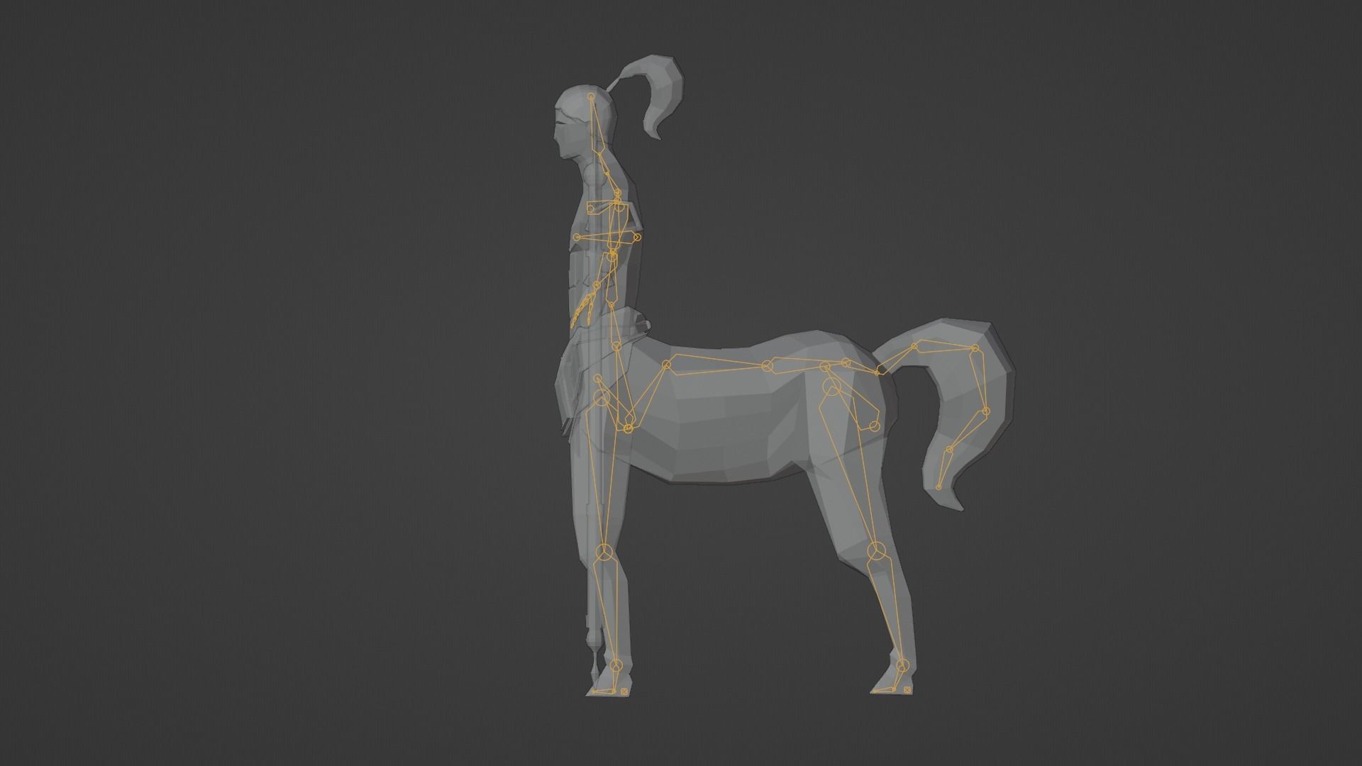 3D model Centaur Half-human horse Horseman Rigged VR / AR / low-poly | CGTrader