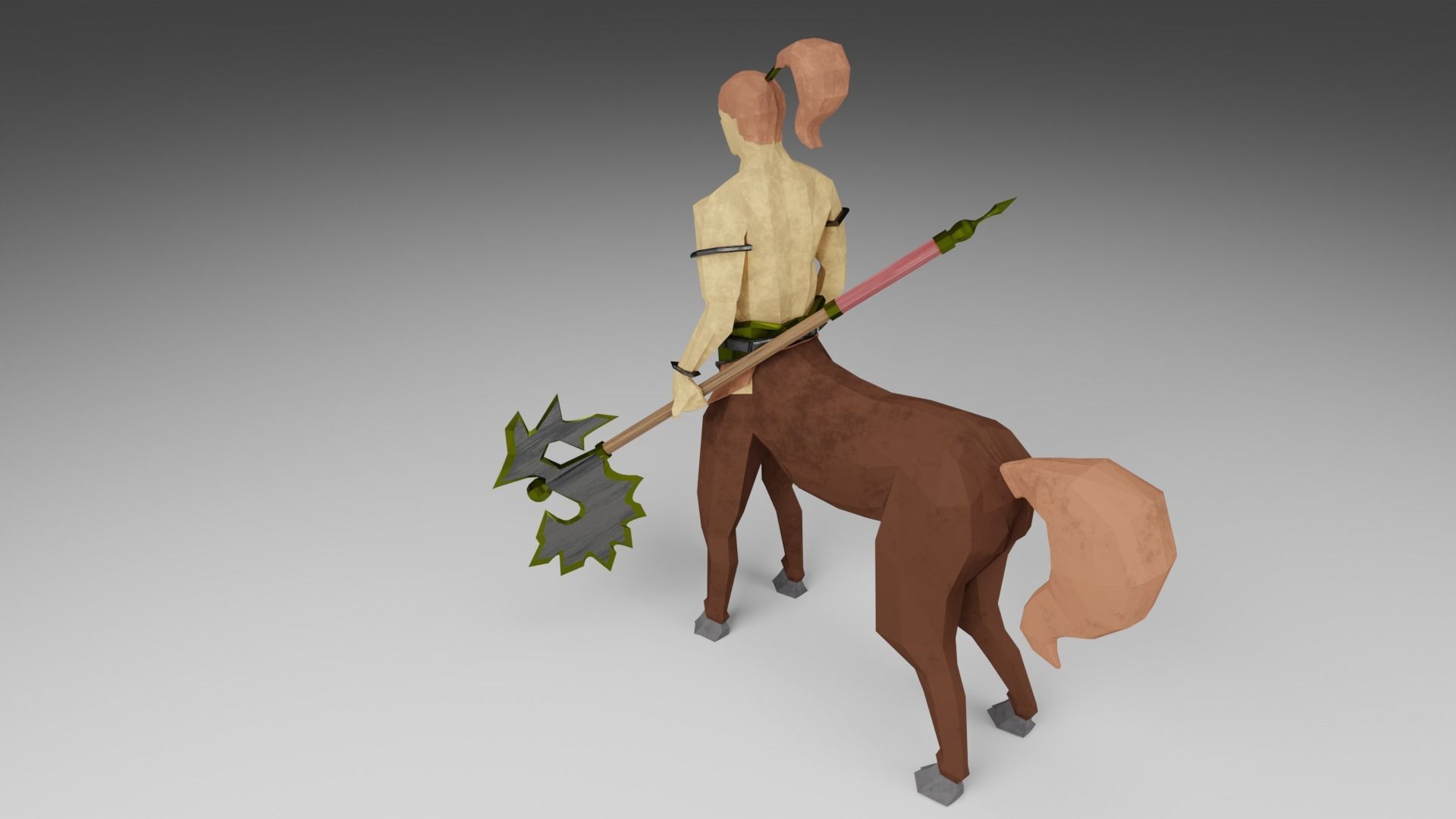 3D model Centaur Half-human horse Horseman Rigged VR / AR / low-poly | CGTrader
