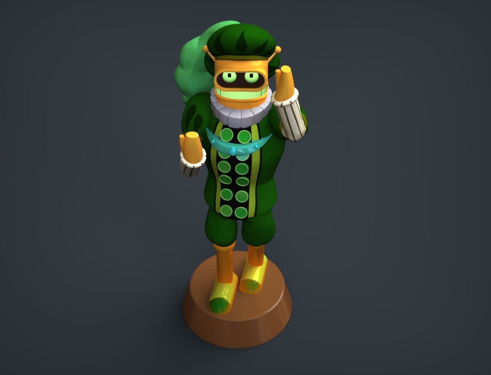 Shakespeare Calculon 3D model 3D printable | CGTrader