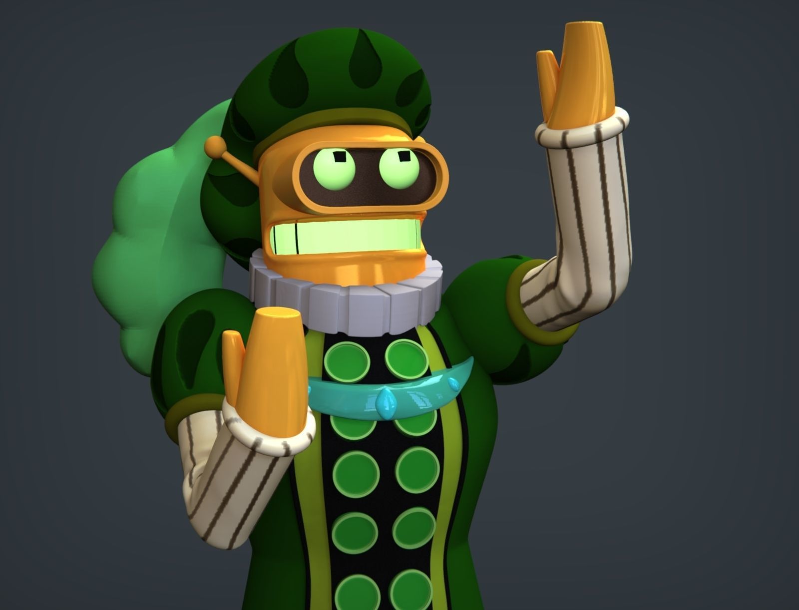 Shakespeare Calculon 3D model 3D printable | CGTrader