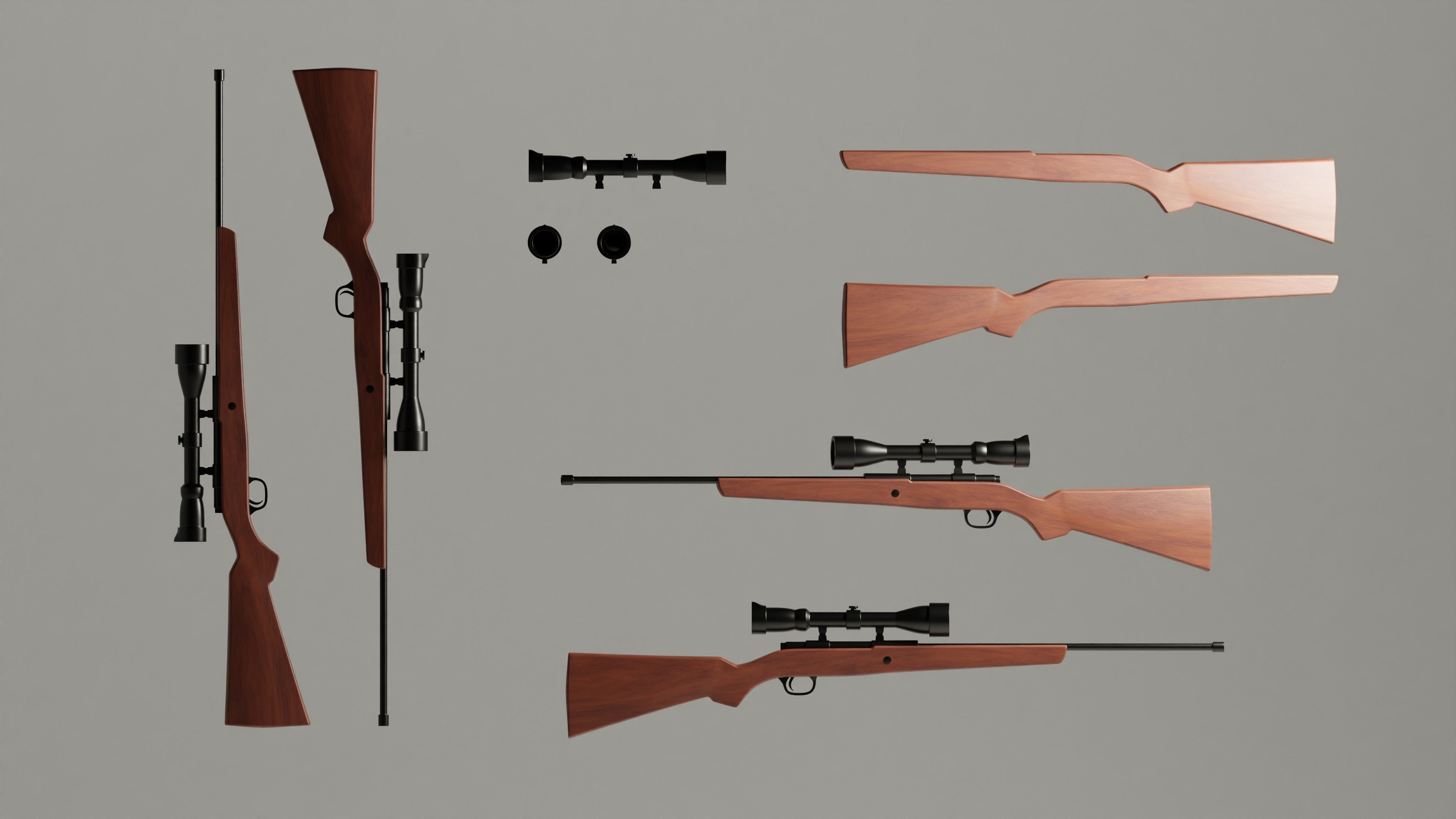Hunting-rifle 3D model | CGTrader