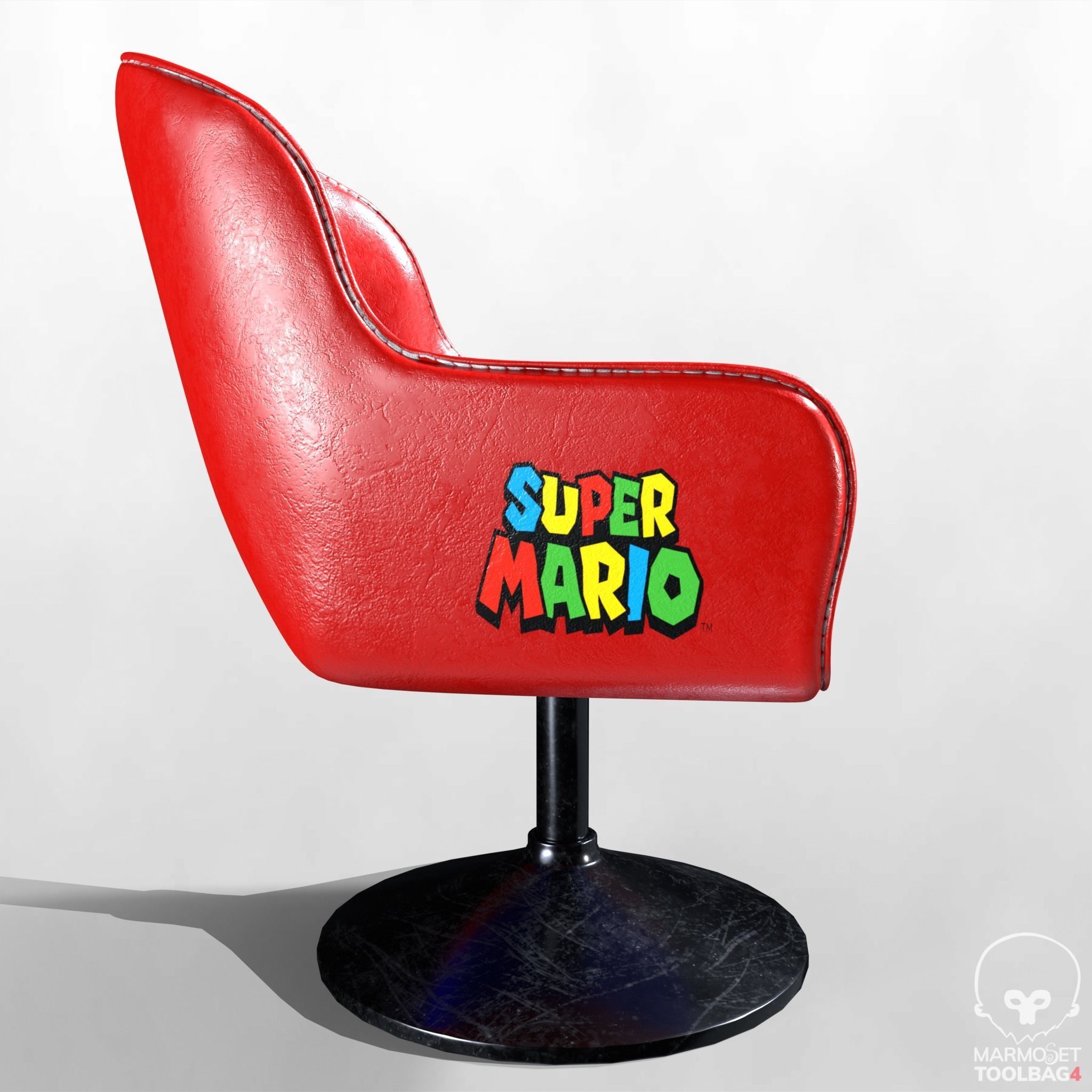 3D model Super Mario Arm Chair - Low Poly 3D Model VR / AR / low-poly ...