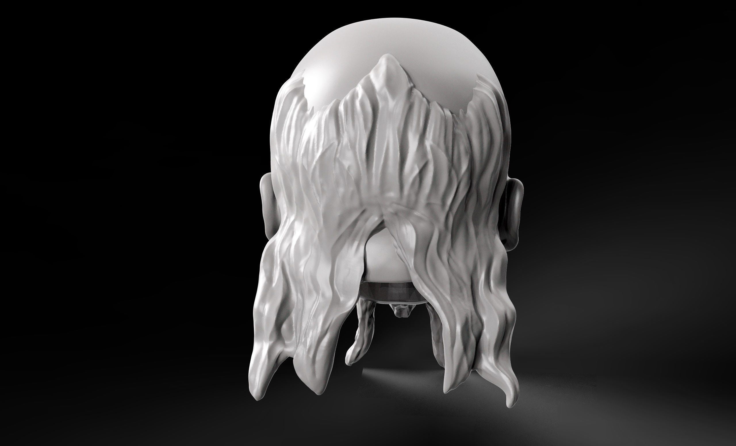 Damien Demento 3D printable action figure head 3D model 3D printable ...