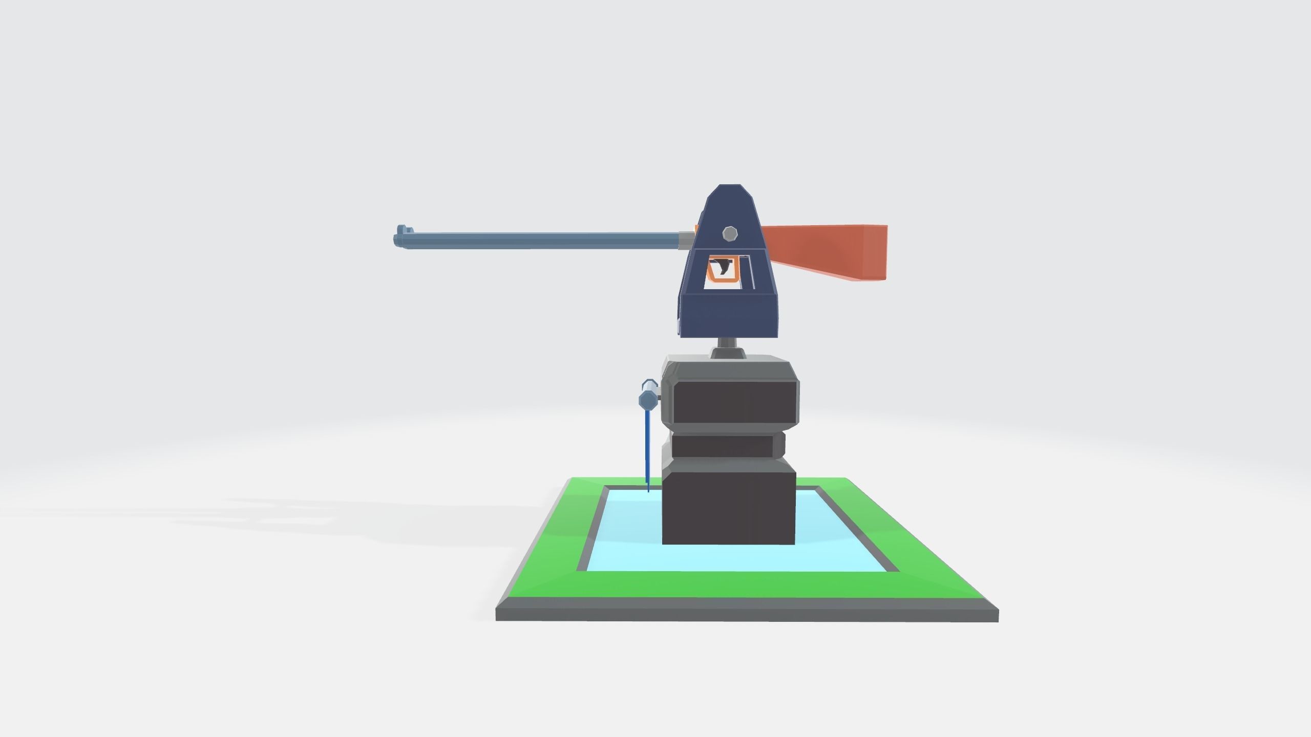 3D model Double barrel shotgun base defend VR / AR / low-poly | CGTrader