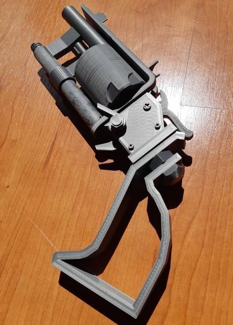 Fallout 4 Pipe Revolver Replica 3D model 3D printable | CGTrader