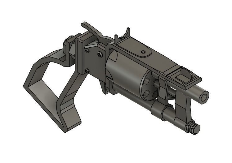 Fallout 4 Pipe Revolver Replica 3D model 3D printable | CGTrader