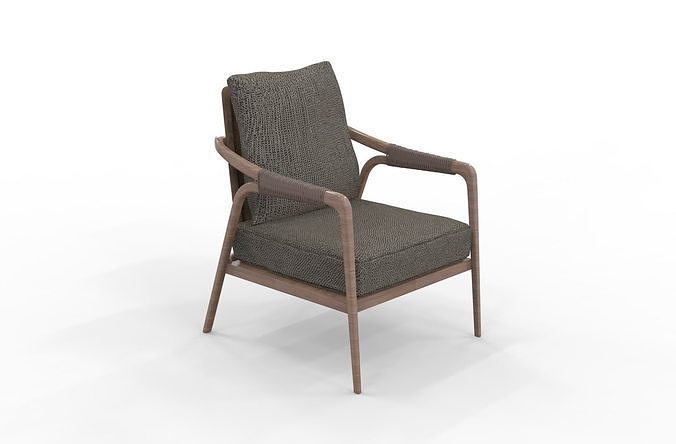 armchair 3d model wood 3D model | CGTrader