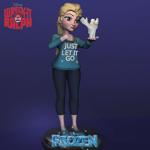 ELSA WRECK-IT RALPH 3D model 3D printable | CGTrader