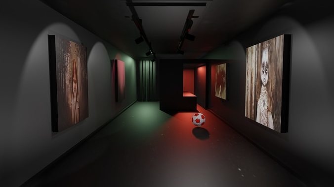 Horror Art Exhibition 3D model animated | CGTrader