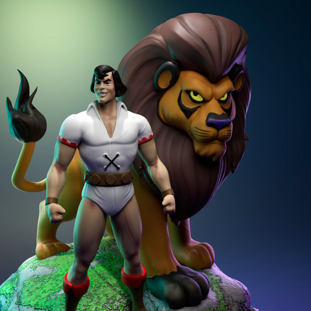 Samson and Goliath 3D model 3D printable | CGTrader