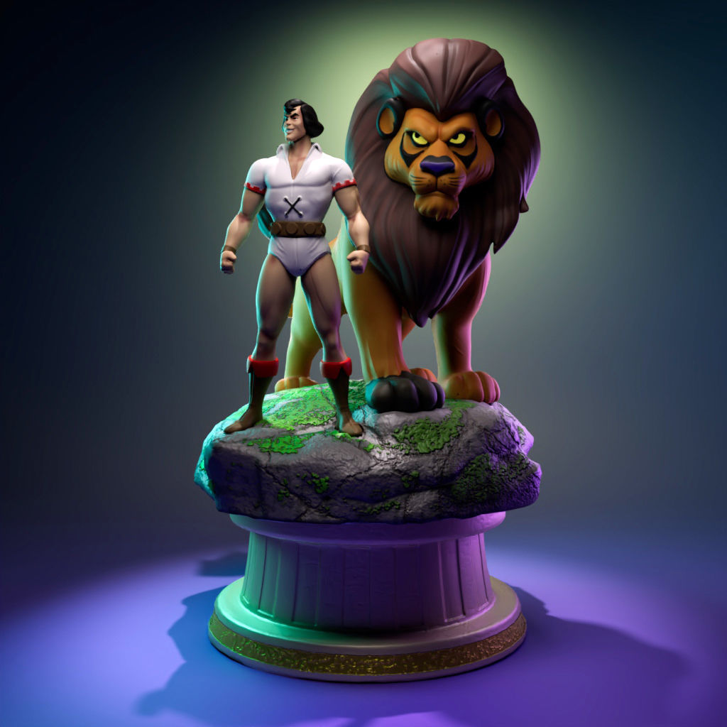 Samson and Goliath 3D model 3D printable | CGTrader