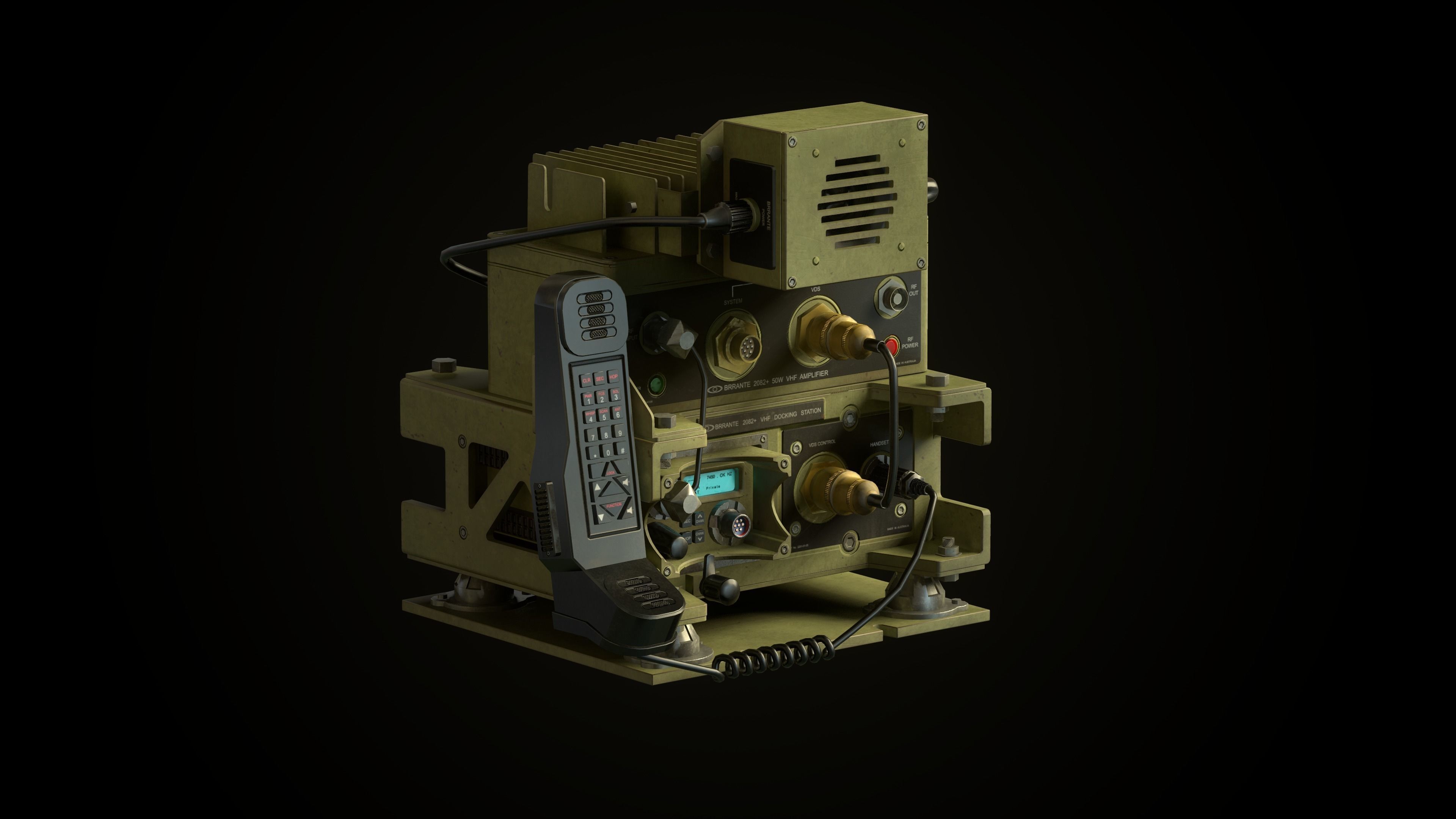 3D model 3D PRC-2082 Radio station VR / AR / low-poly | CGTrader