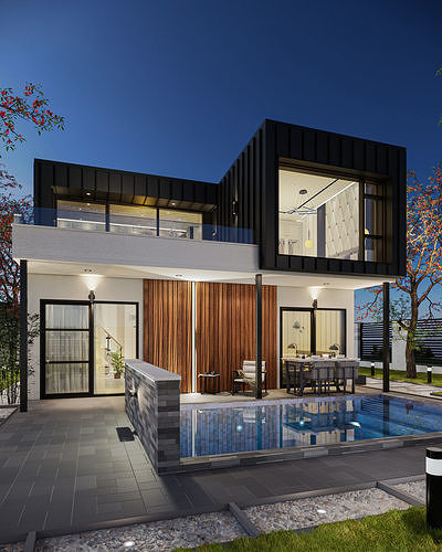 sketchup enscape render scene 3D model | CGTrader