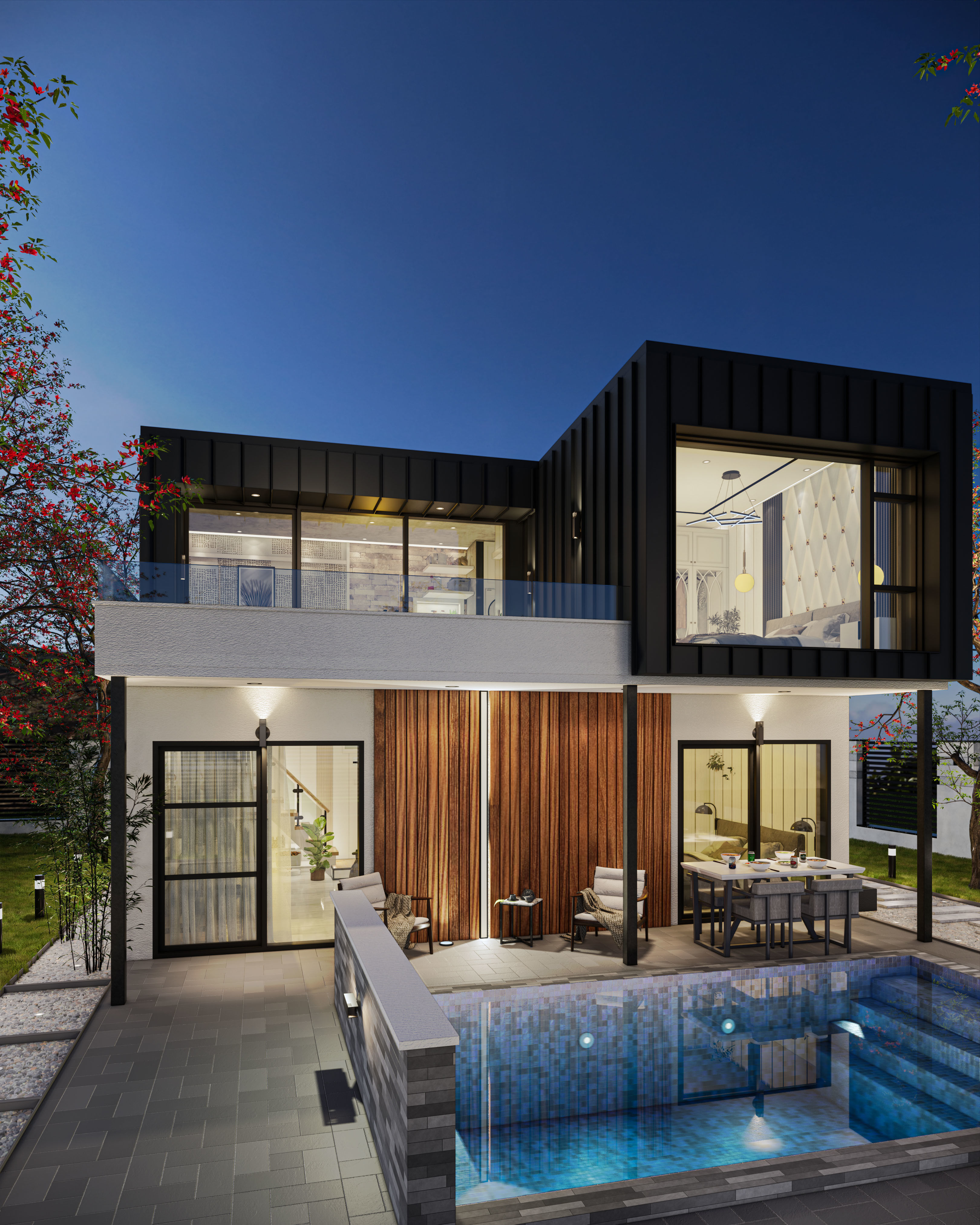 sketchup enscape render scene 3D model | CGTrader