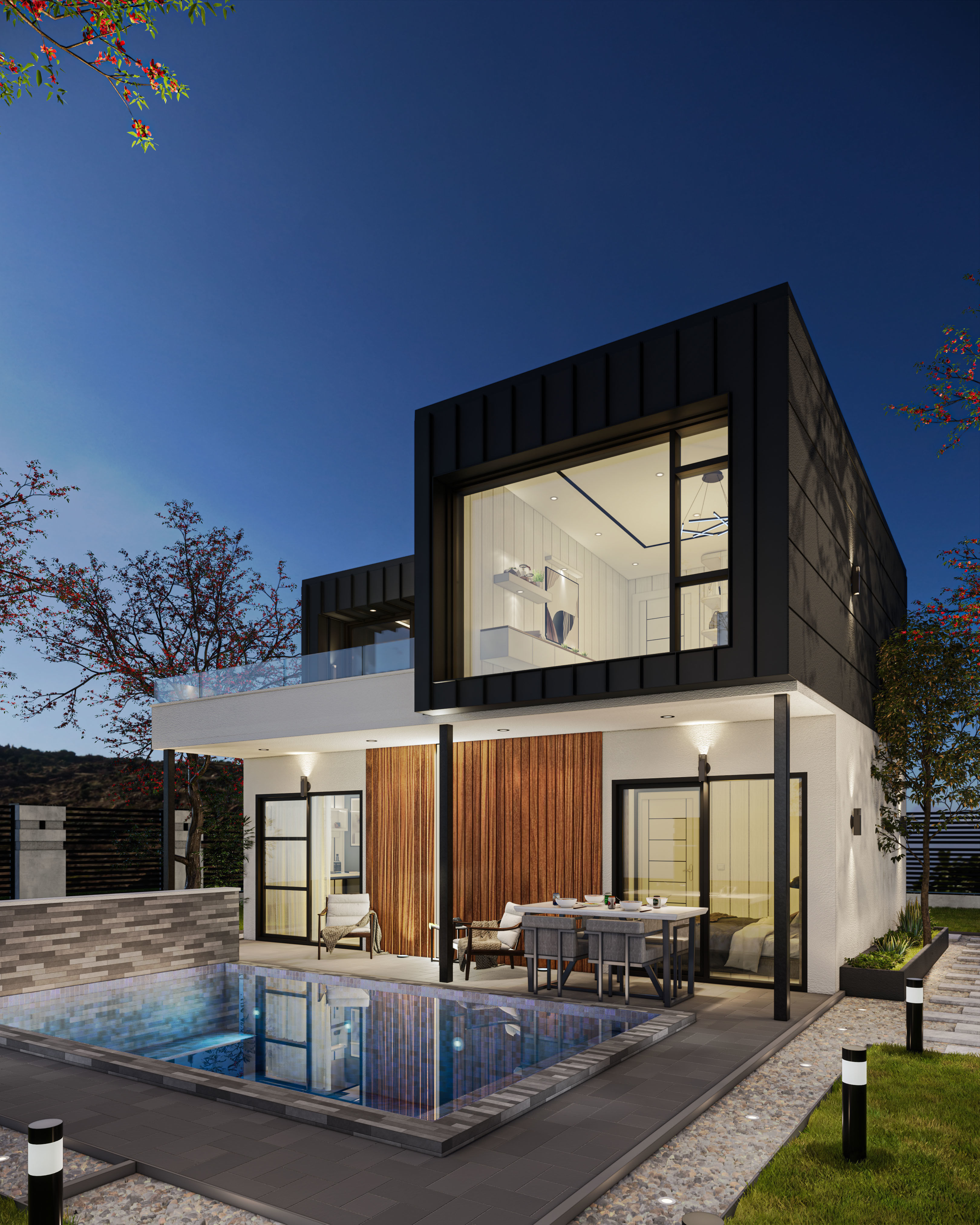 sketchup enscape render scene 3D model | CGTrader