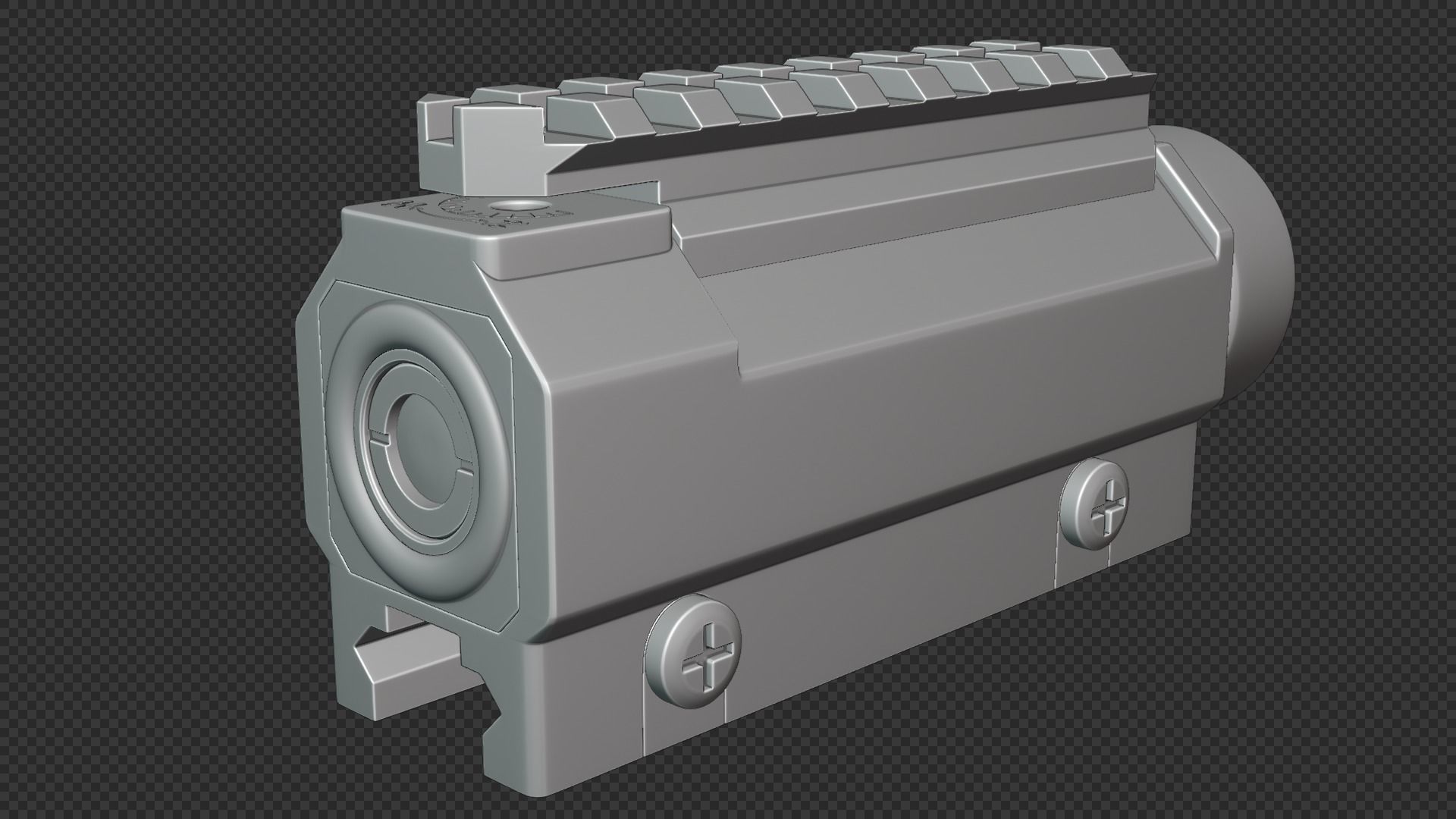 3D model HK Hensoldt Universal Rifle Optic HKV ZF VR / AR / low-poly ...