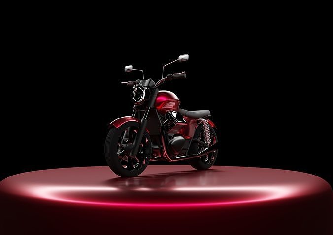 Low-Poly Low-Detail Motorcycle free 3D model | CGTrader