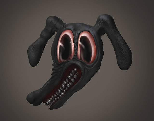 Cartoon Dog keychain charm 3D model 3D printable | CGTrader