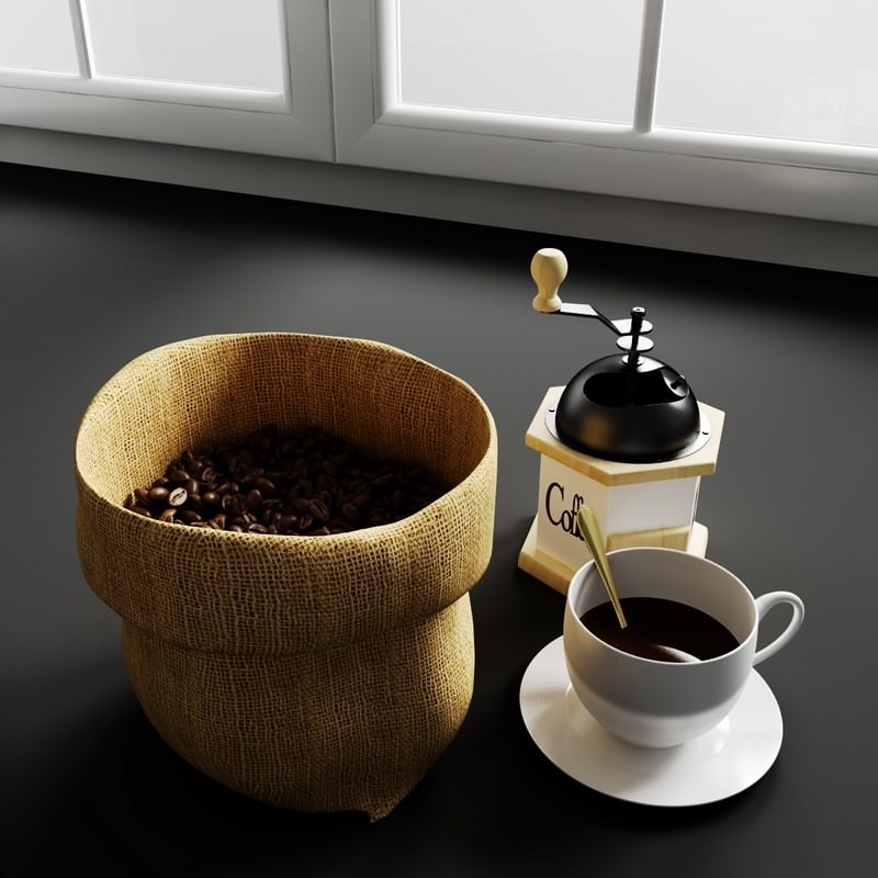 Big coffe break 3D model | CGTrader