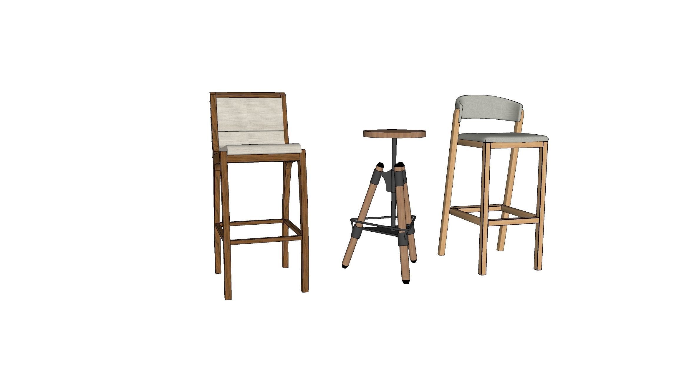 barstool 3d model modern 3D model | CGTrader