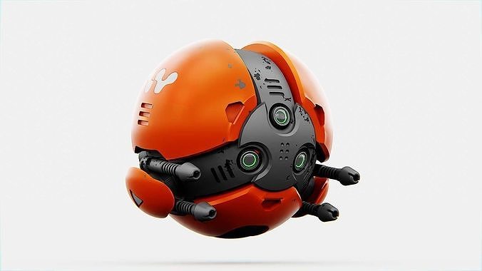 BALL DROID F-200 RIGGED - ANIMATED 3D model animated rigged | CGTrader
