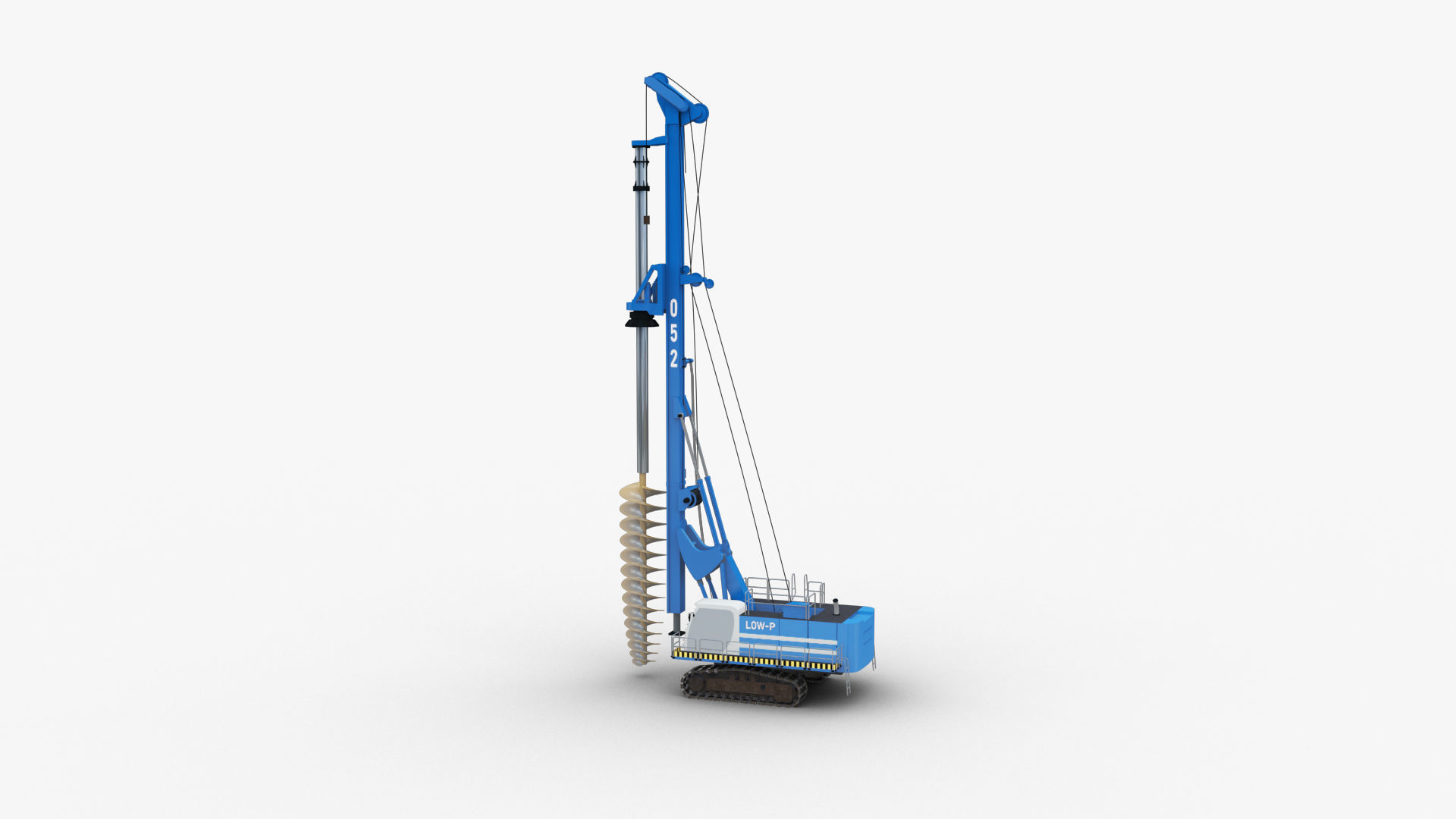 3D model Piling Drill VR / AR / low-poly | CGTrader
