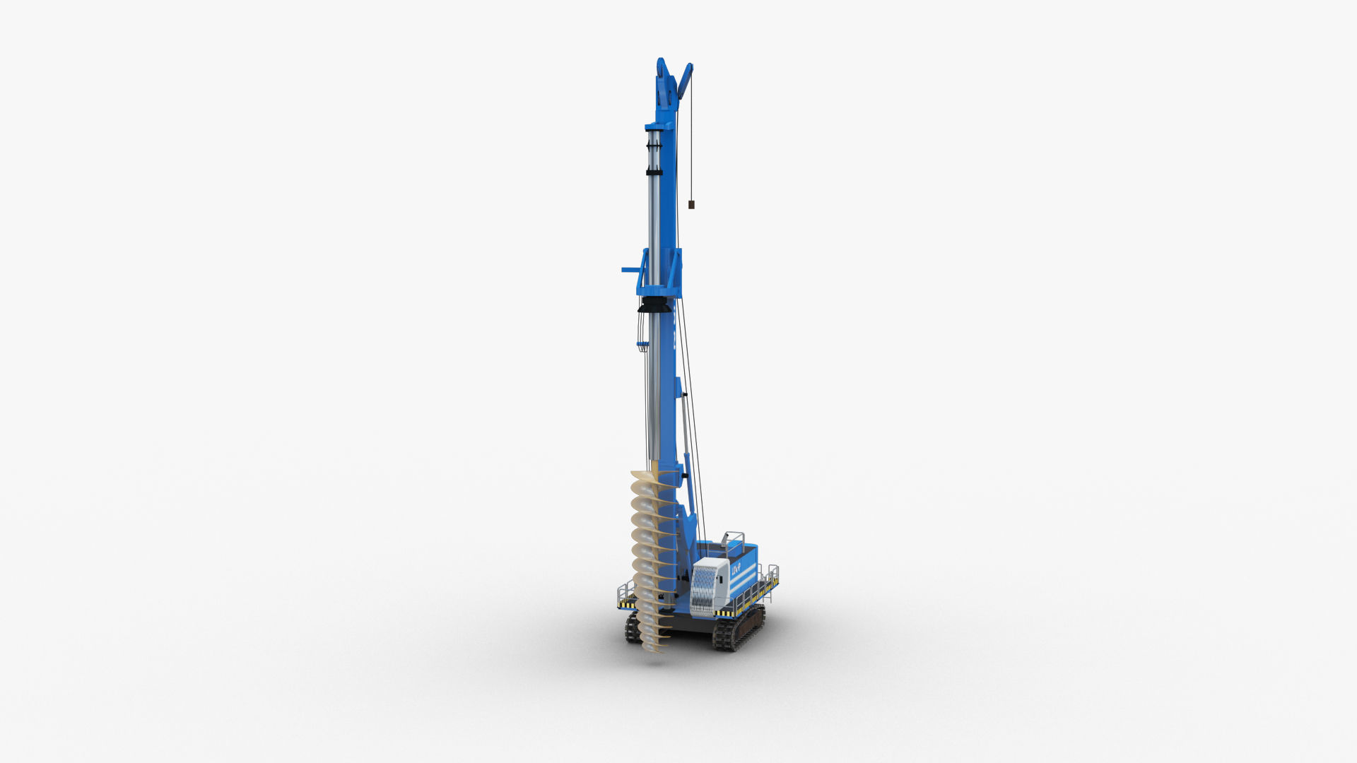 3D model Piling Drill VR / AR / low-poly | CGTrader