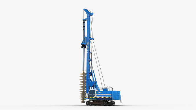 3D model Piling Drill VR / AR / low-poly | CGTrader